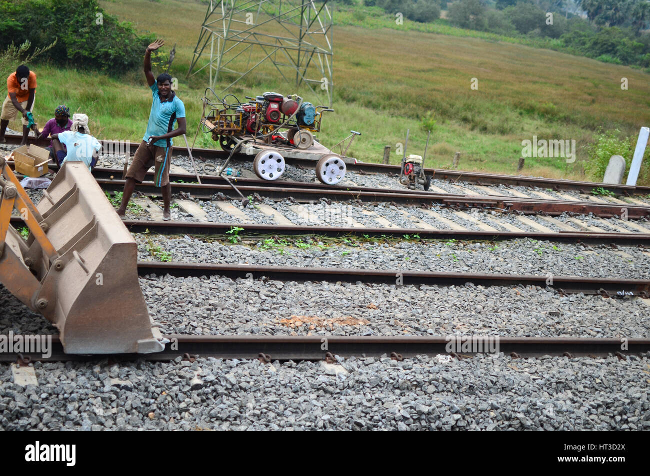 Railway track maintenance hi-res stock photography and images - Alamy