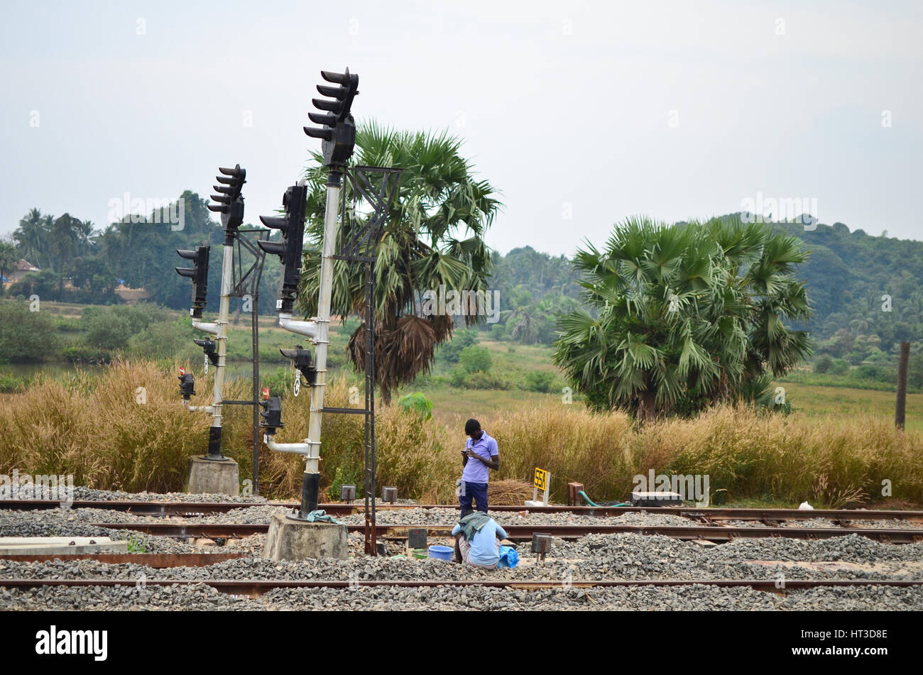 Railway signalling installation hi-res stock photography and images - Alamy