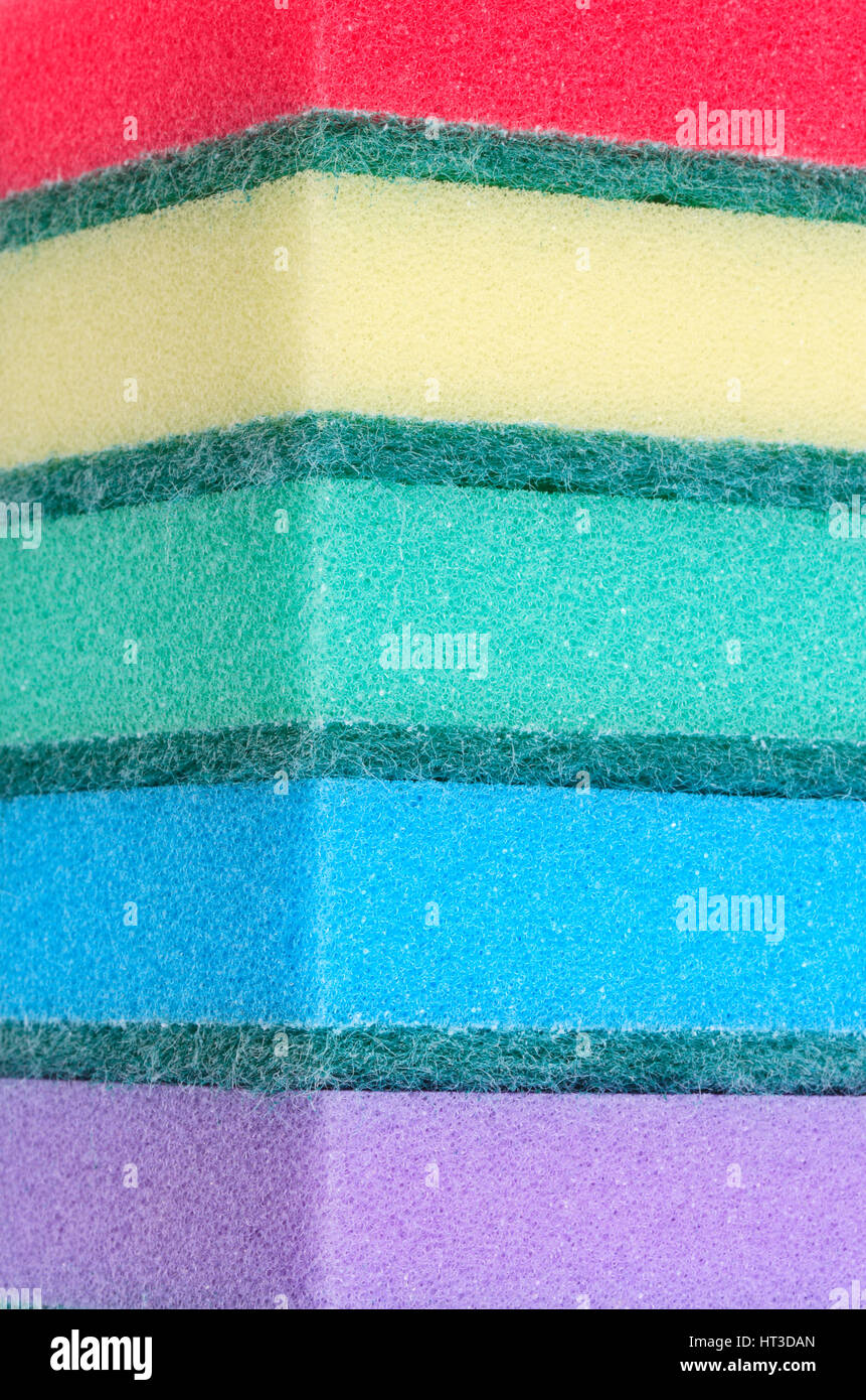 many foam rubber sponge Stock Photo - Alamy