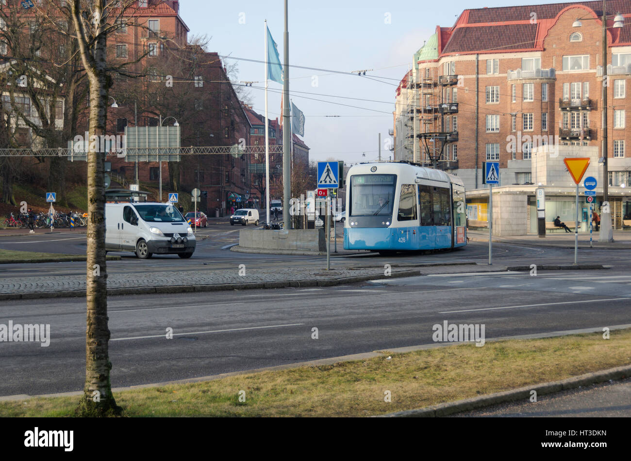 one of the popular tram in gothenburg city the heart of sweden Stock ...