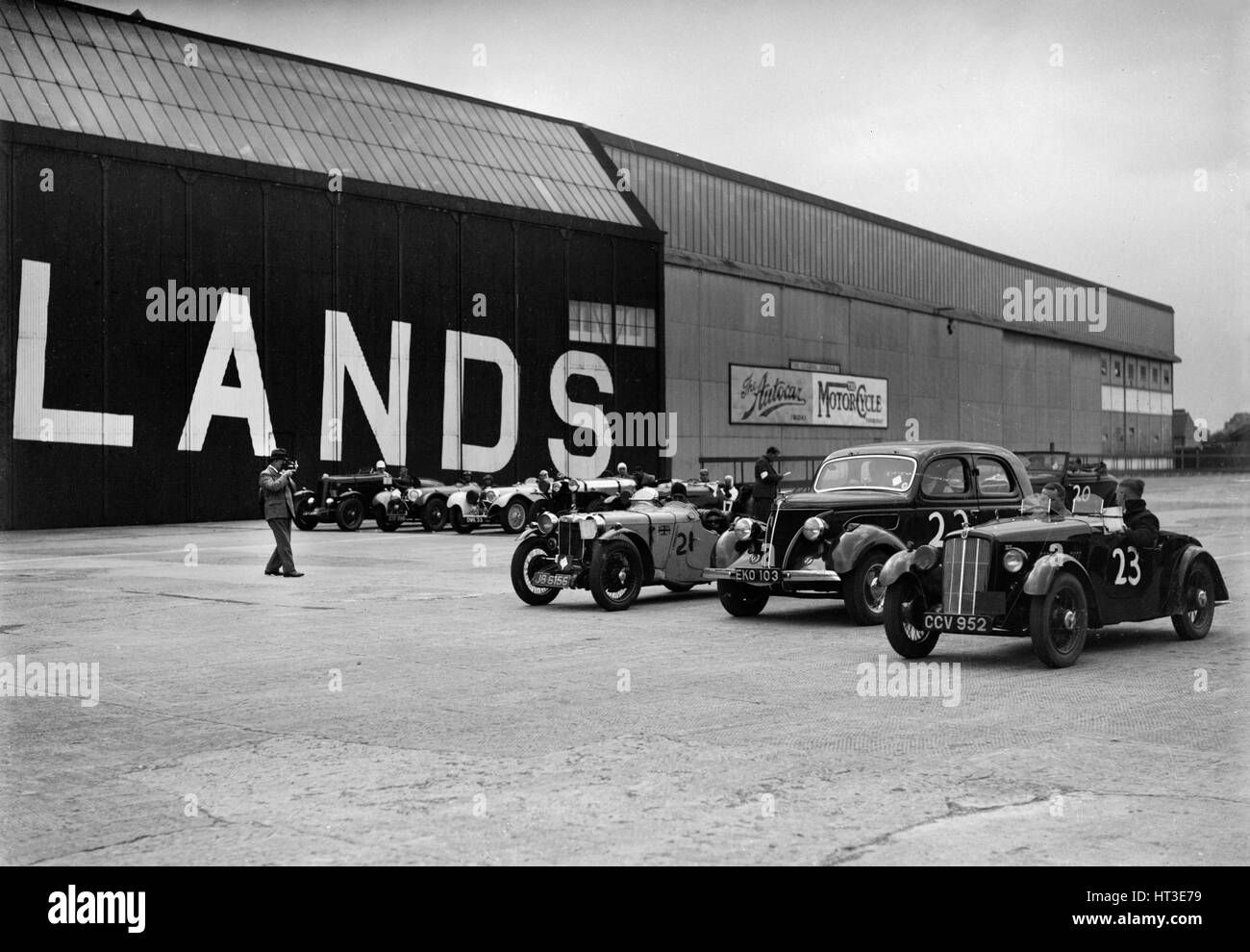 Morris, Ford V8 and MG PA Midget cars at the MCC Members Meeting ...