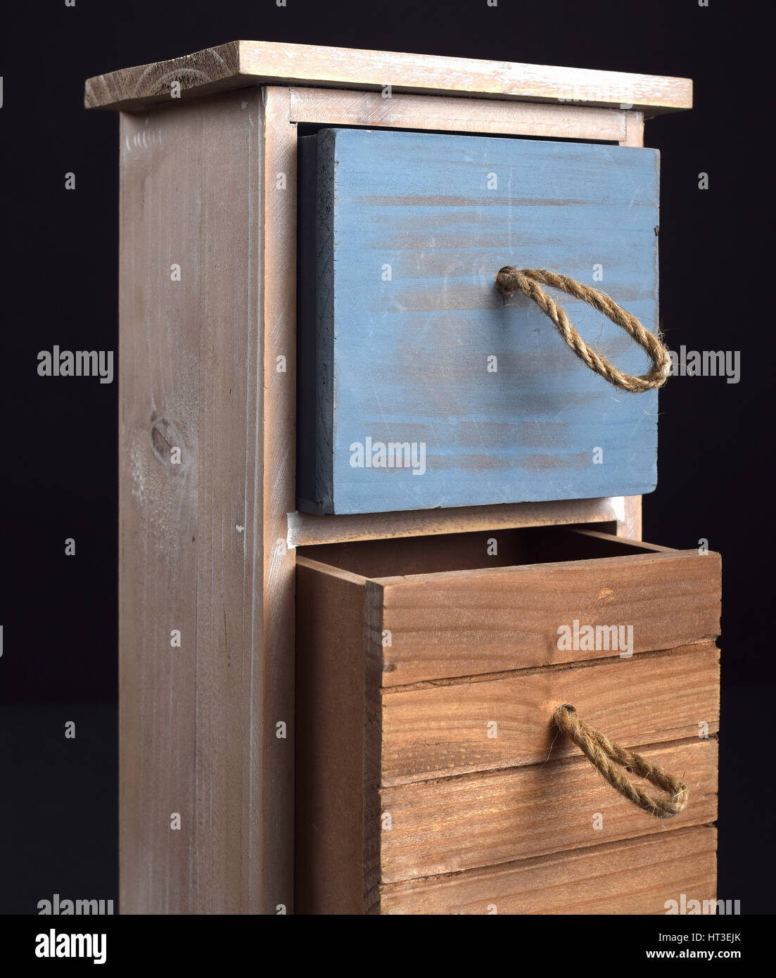 Detail of mini wooden cupboard Stock Photo - Alamy
