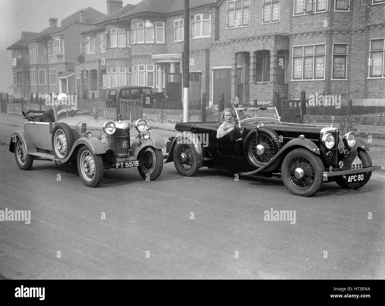 SA Roebuck's AC Open 2-seat tourer and Kitty Brunell's winning AC 4 ...