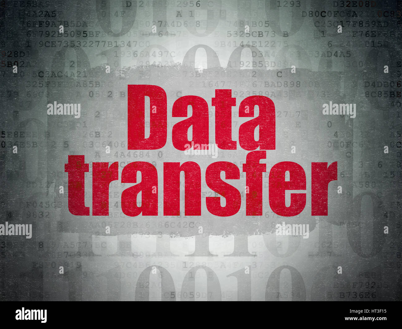 Information concept: Data Transfer on Digital Data Paper background ...