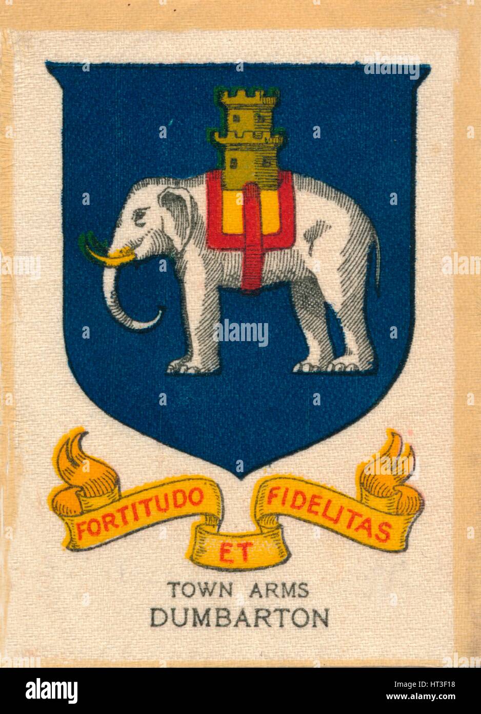 'Town Arms - Dumbarton', c1910. Artist: Unknown Stock Photo - Alamy