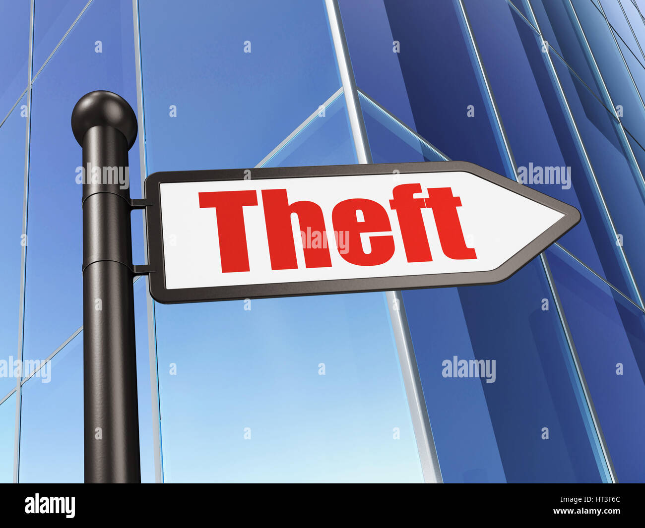 Security concept: sign Theft on Building background Stock Photo - Alamy