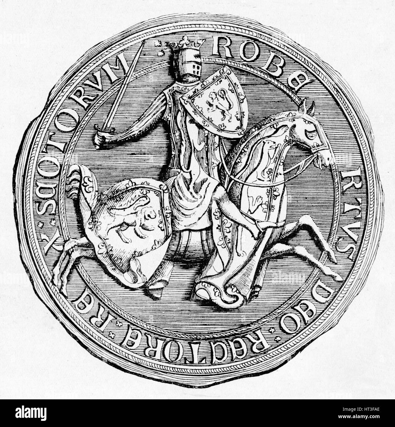 'The Seal of Robert Bruce', 1910. Artist: Unknown Stock Photo - Alamy