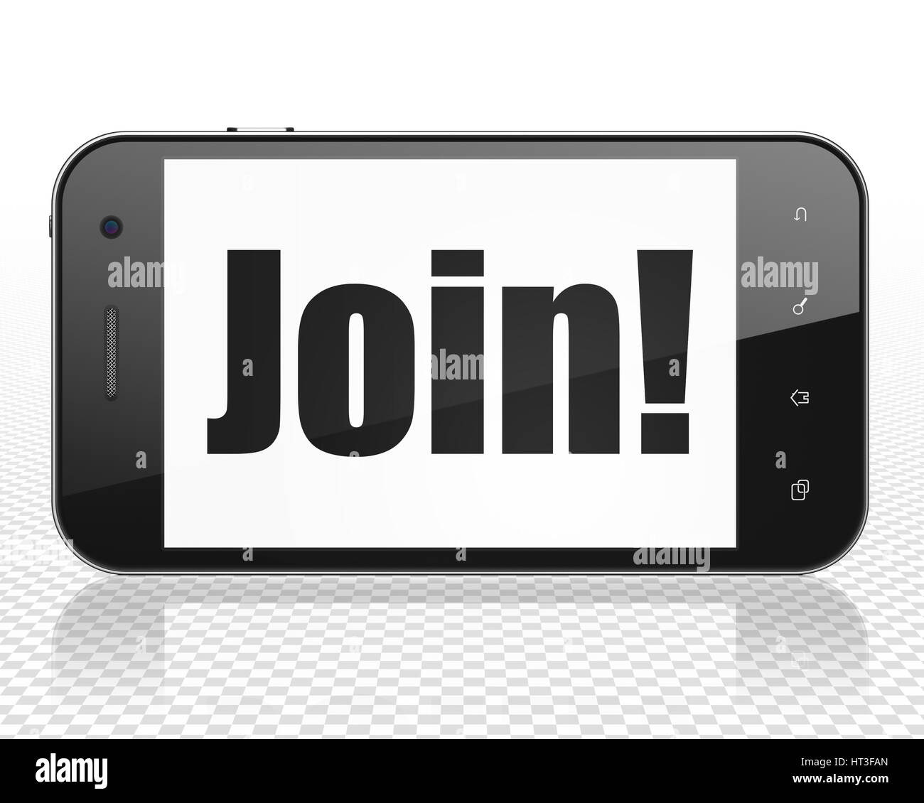 Finance concept: Smartphone with Join! on display Stock Photo - Alamy