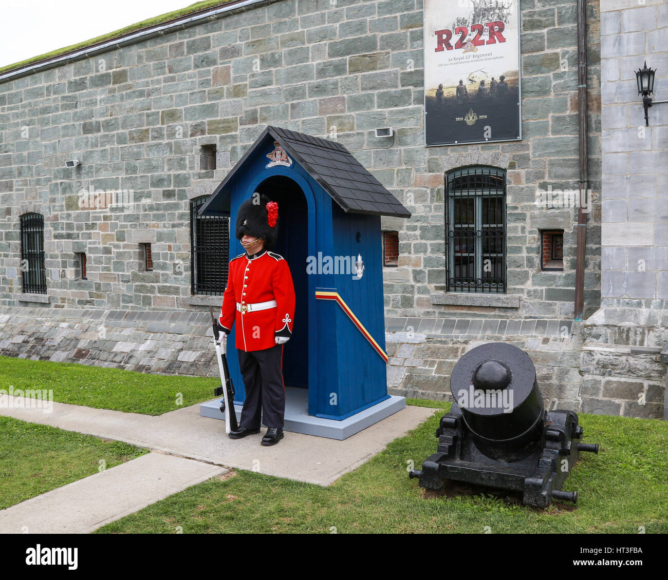 Citadel of Quebec Guard Stock Photo - Alamy