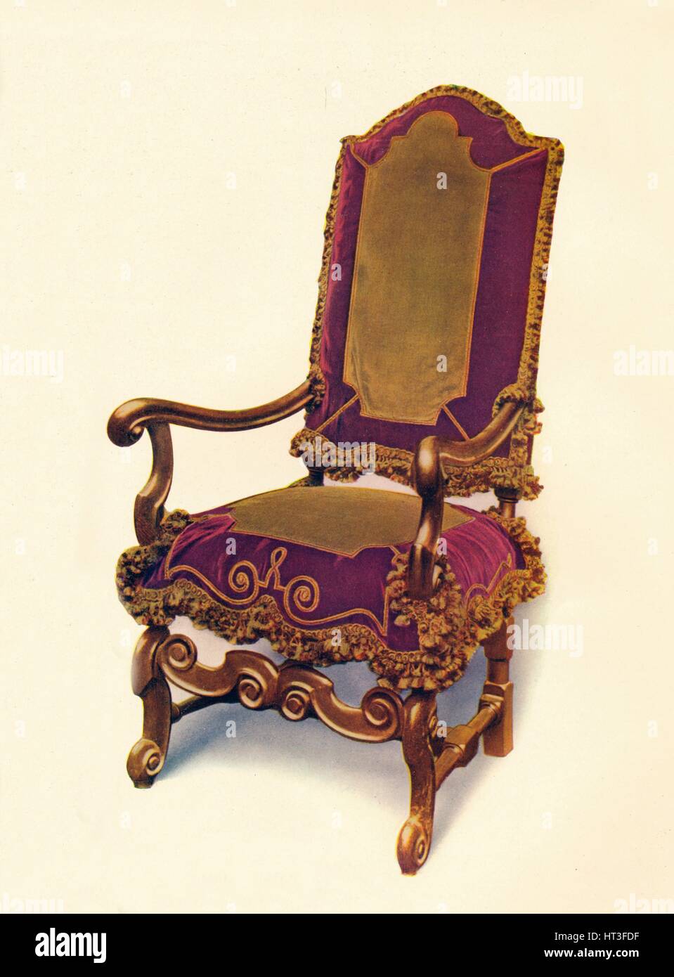 'William and Mary Armchair', 17th century, (1910). Artist: Unknown ...