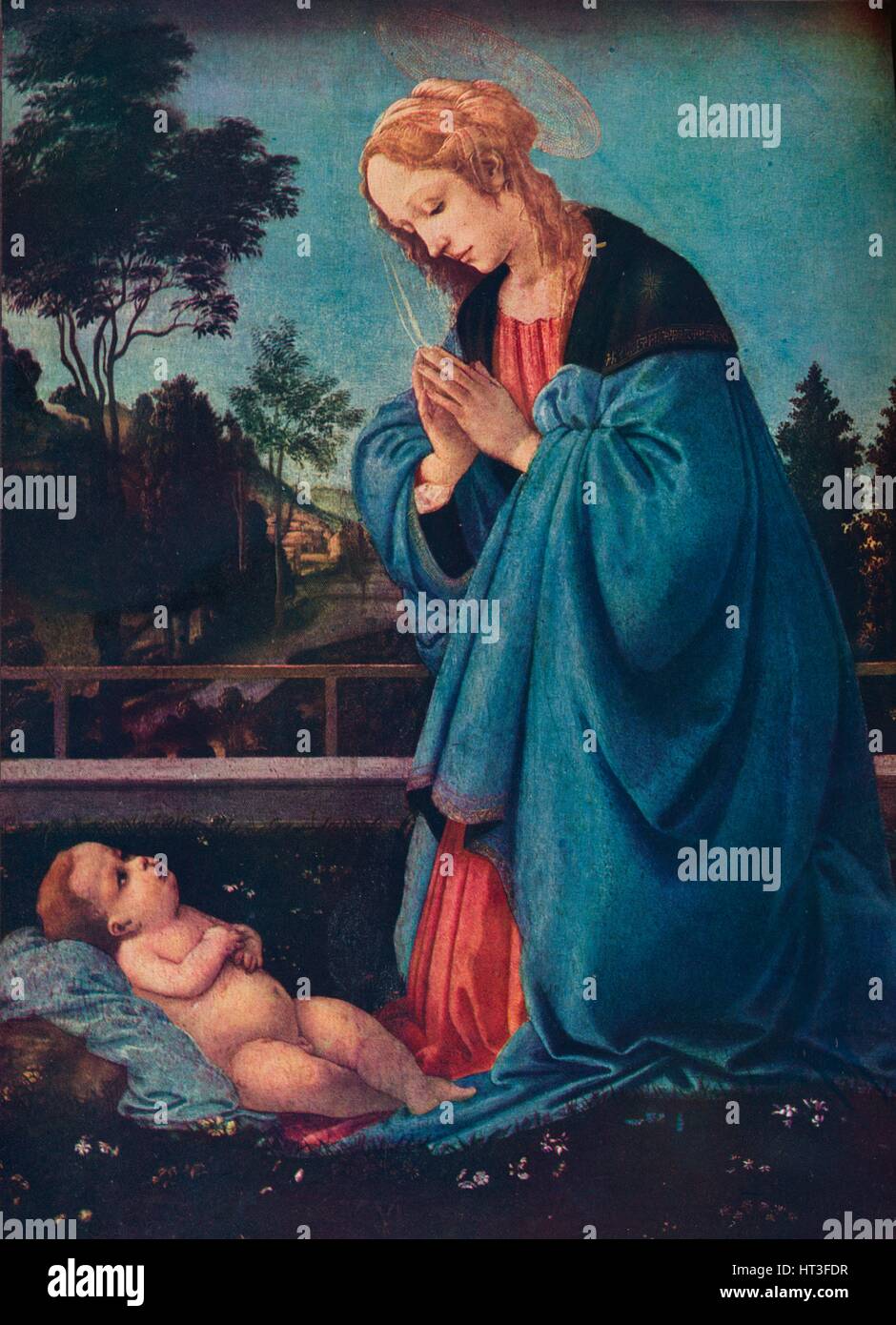 Virgin adoring the christ child hi-res stock photography and images - Alamy