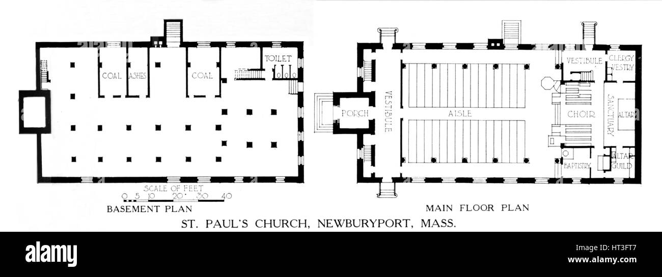 Church floor plans hi-res stock photography and images - Alamy