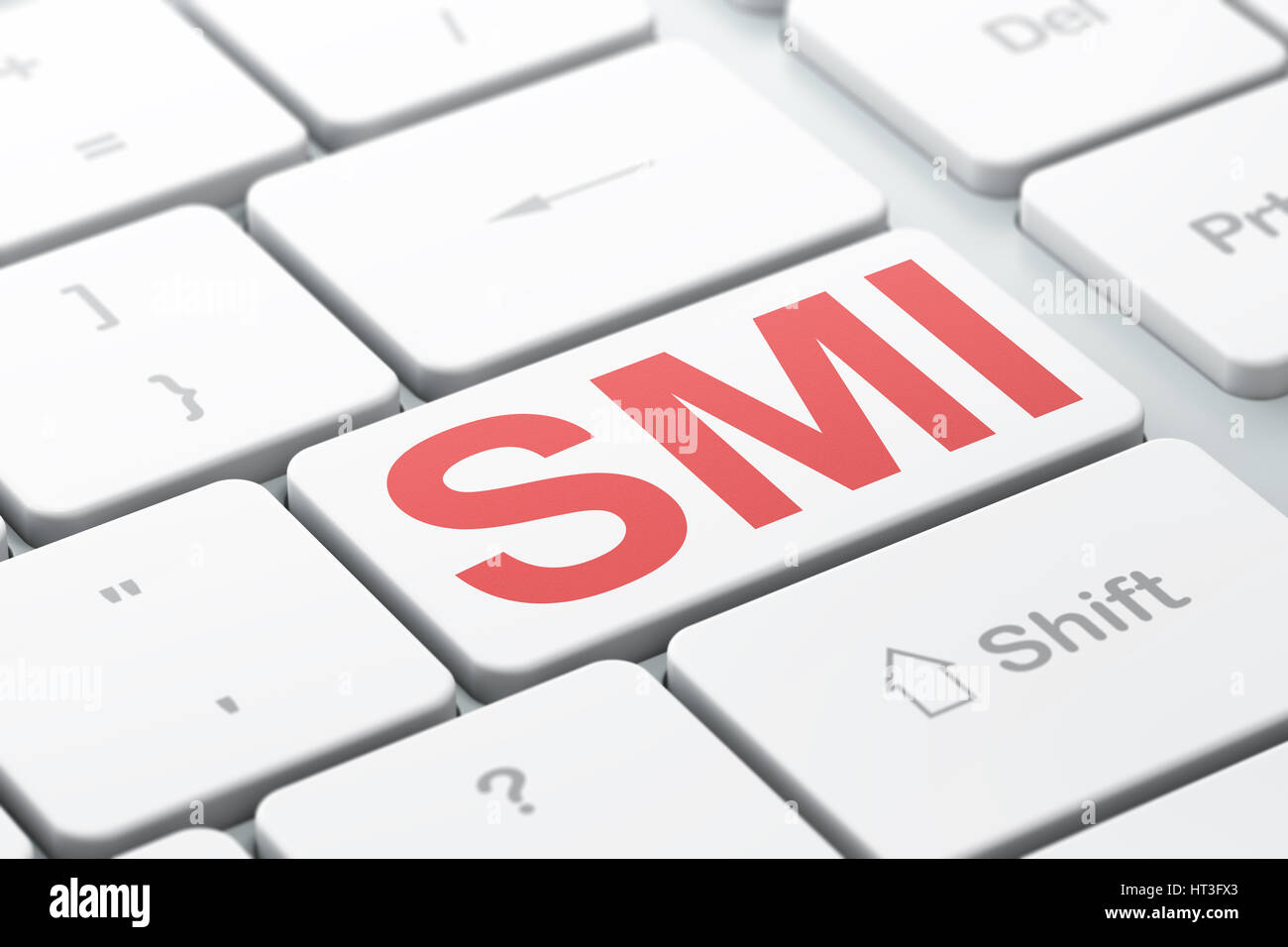 Stock market indexes concept: SMI on computer keyboard background Stock ...