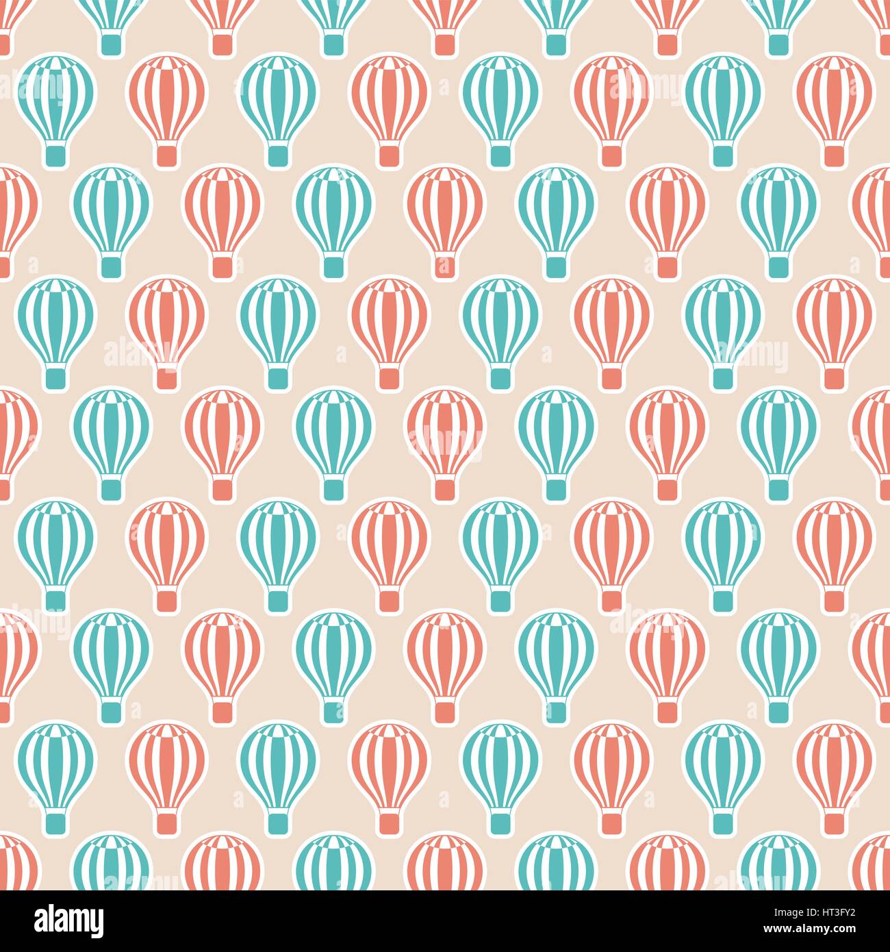 Vintage colorful balloons seamless Stock Vector Images - Alamy