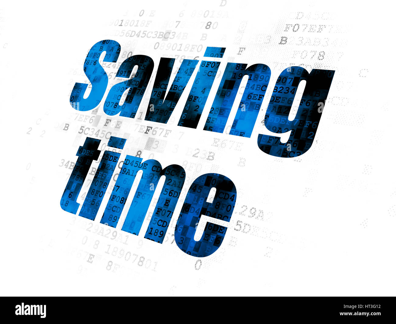 Timeline concept: Saving Time on Digital background Stock Photo - Alamy