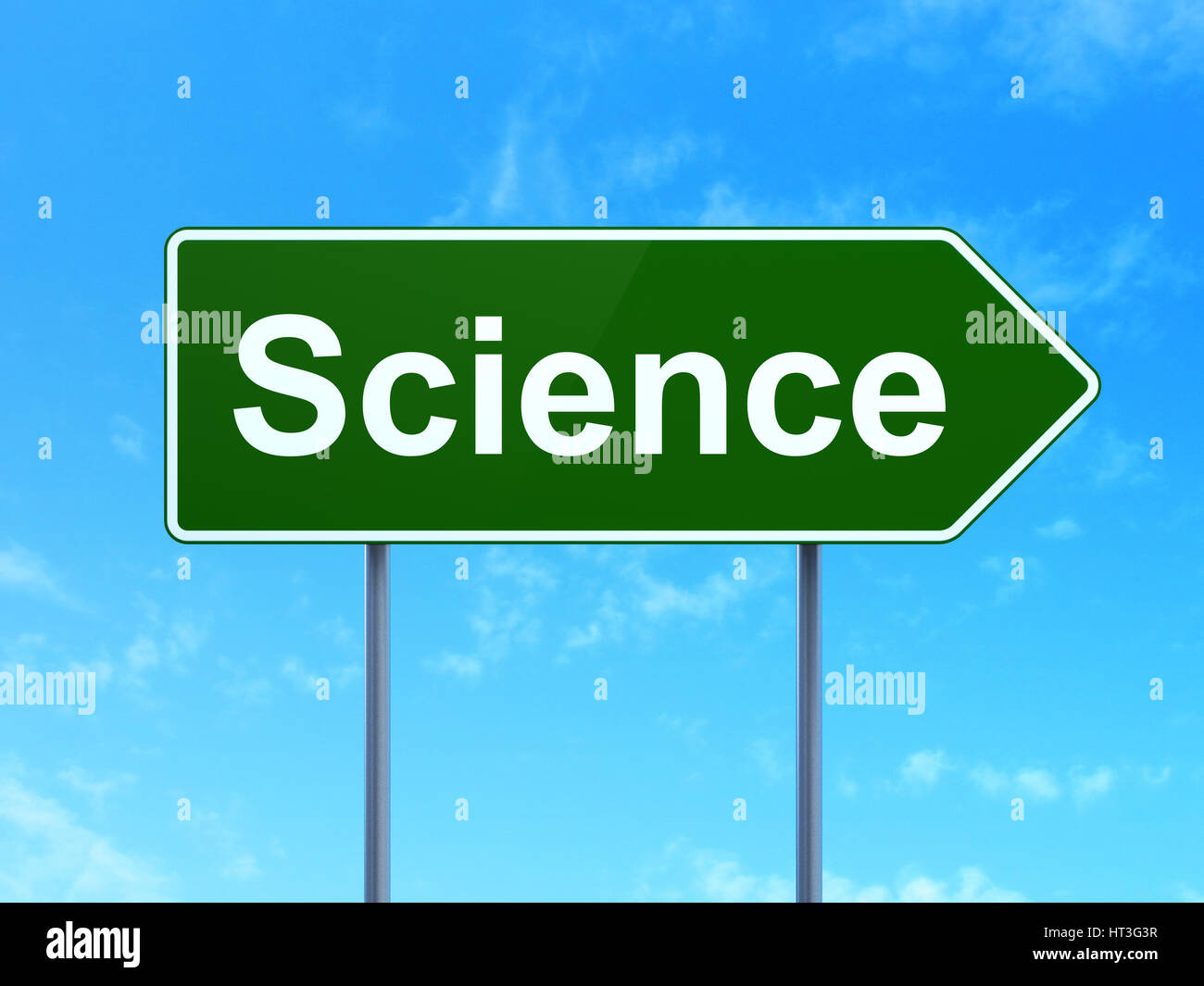 Science concept: Science on road sign background Stock Photo - Alamy