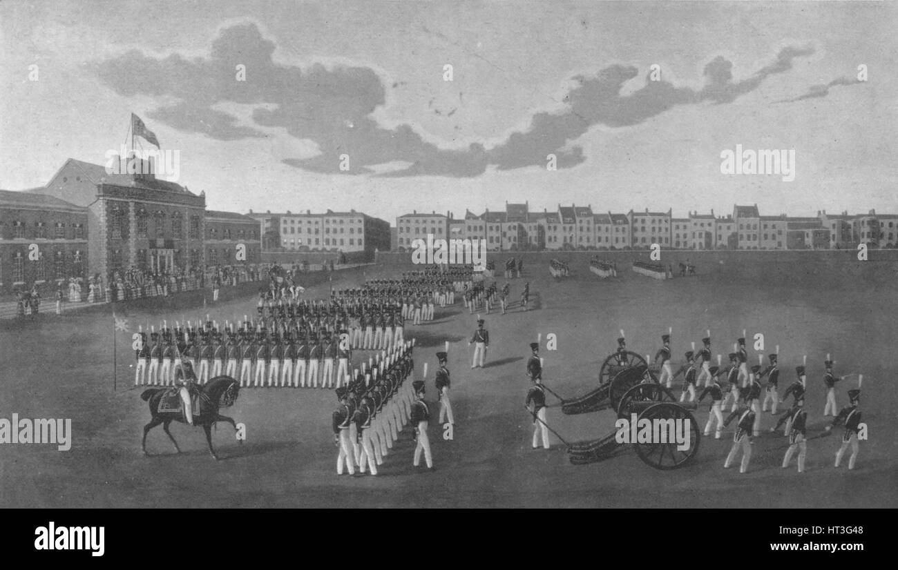 19th century england soldiers british review military army hi-res stock ...