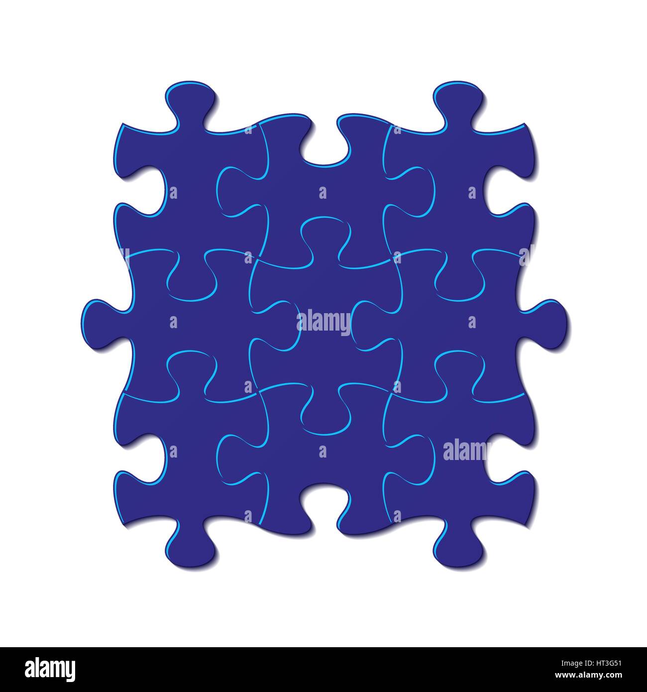 Square picture puzzle Cut Out Stock Images & Pictures - Alamy