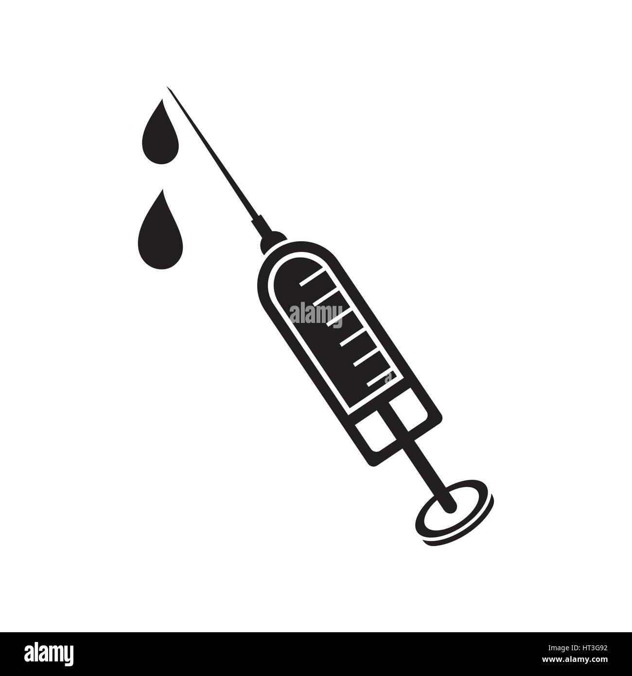 Isolated medical injection icon Stock Vector Images - Alamy