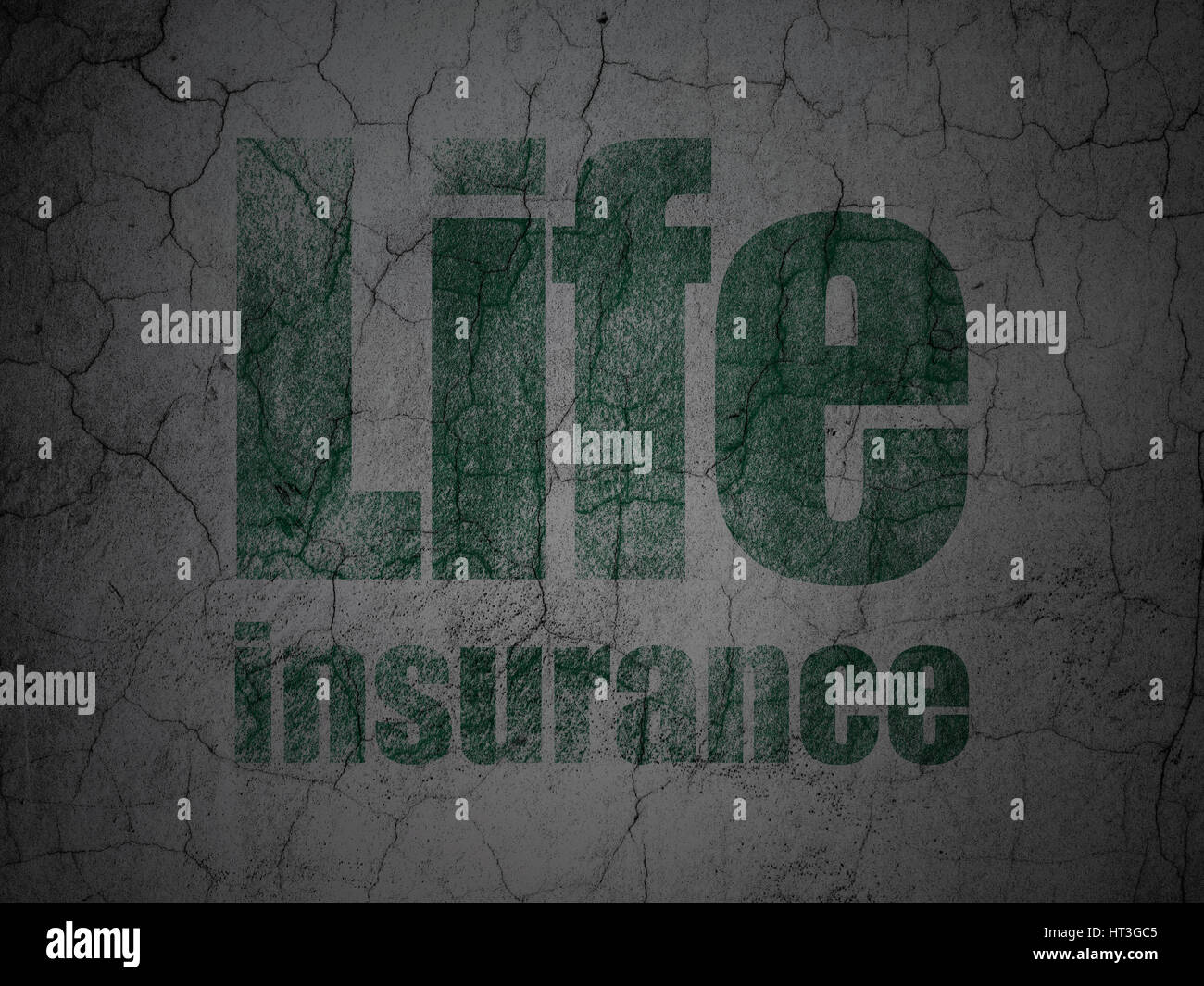 Insurance concept: Life Insurance on grunge wall background Stock Photo ...