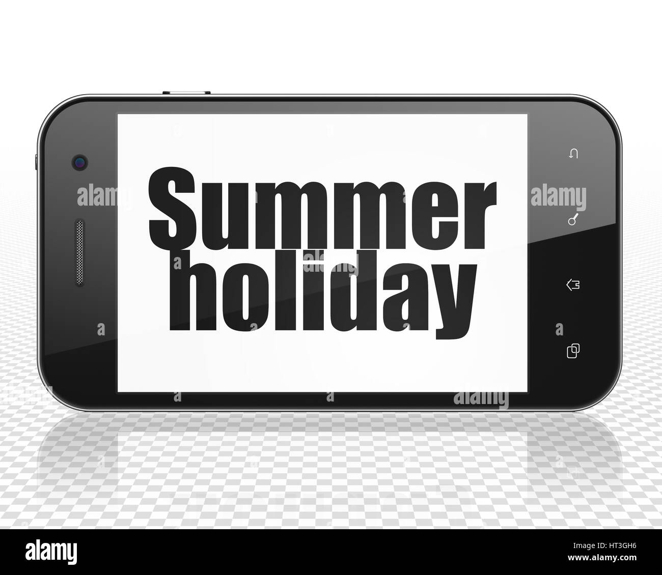 Tourism concept: Smartphone with Summer Holiday on display Stock Photo ...