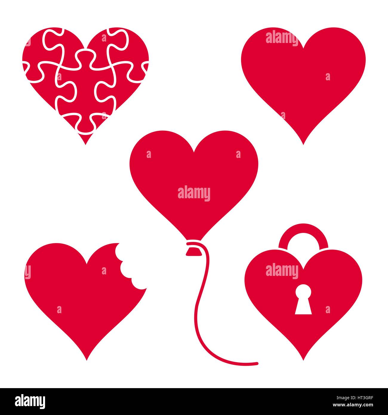 Jigsaw puzzle clip art cartoon Cut Out Stock Images & Pictures - Alamy