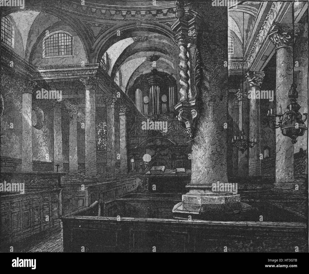 'St. Stephen's, Walbrook', 1890. Artist: Unknown Stock Photo - Alamy