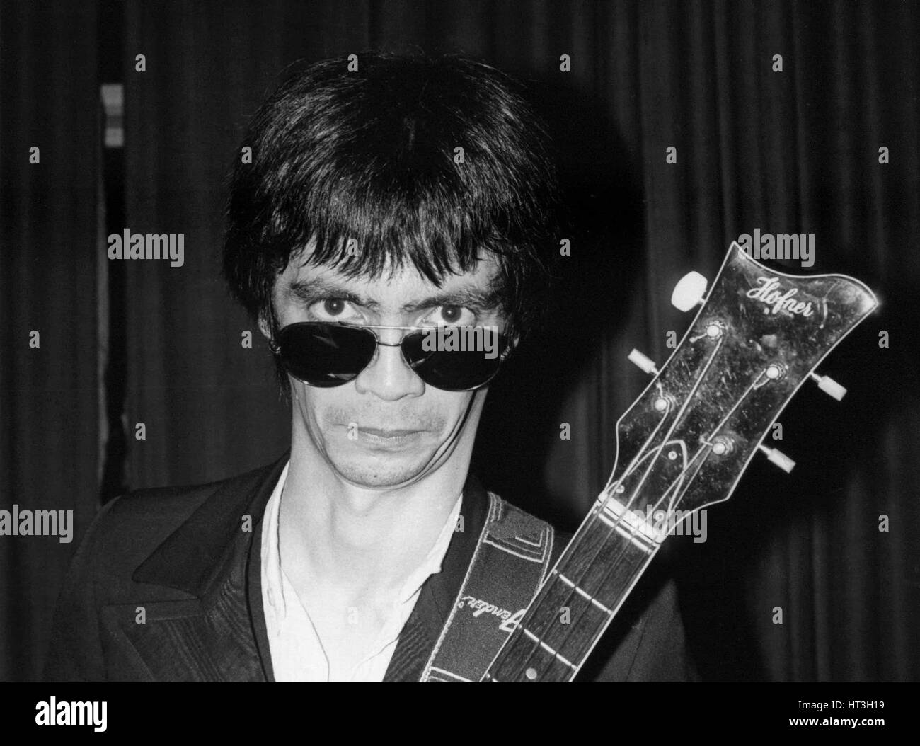 Singer bass player british band Black and White Stock Photos & Images ...