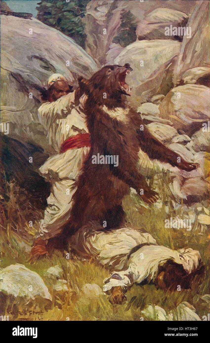Man bear wrestling hi-res stock photography and images - Alamy