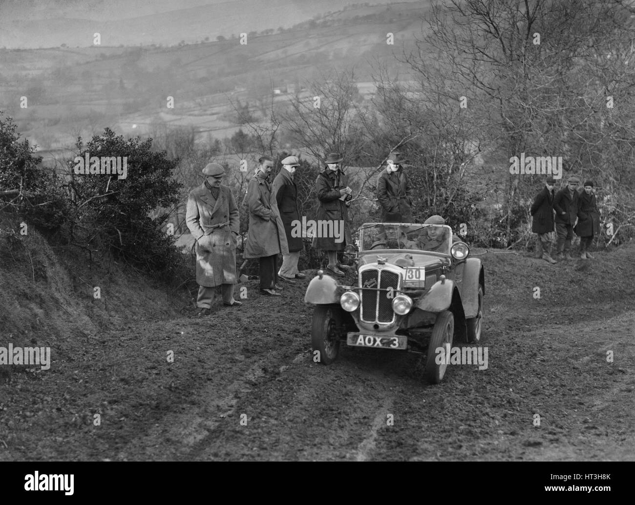 Austin 7 Grasshopper of TH Cole competing in the MG Car Club Midland ...