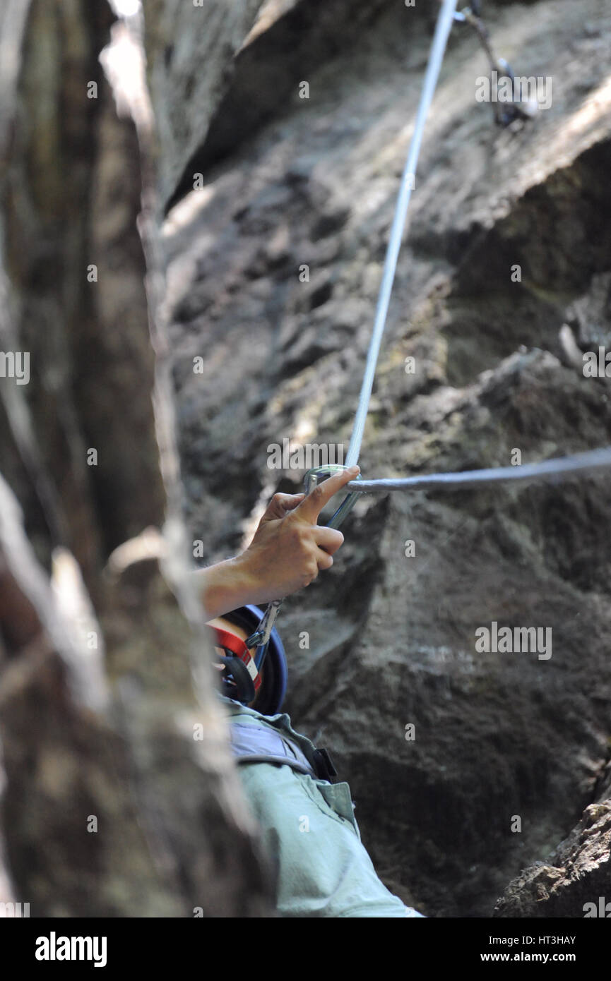 Rock Climber's Hands Stock Photo - Alamy