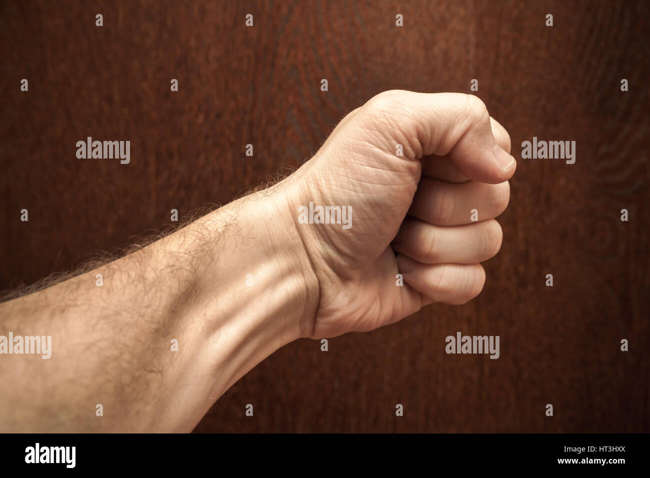 Strong Man Pushing Wall