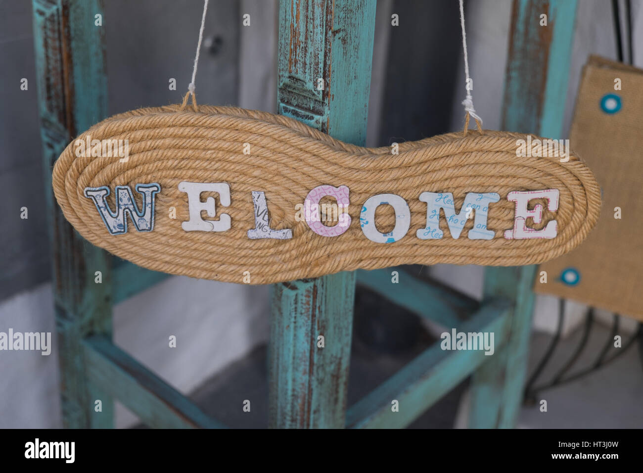Word welcome made letters hi-res stock photography and images - Alamy