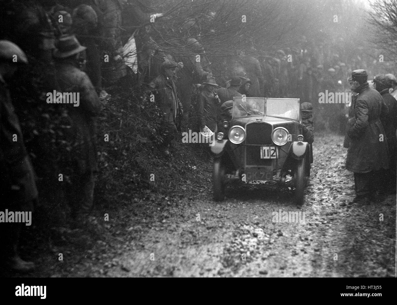Triumph of BA Roy competing in the MCC Exeter Trial, 1930. Artist: Bill ...