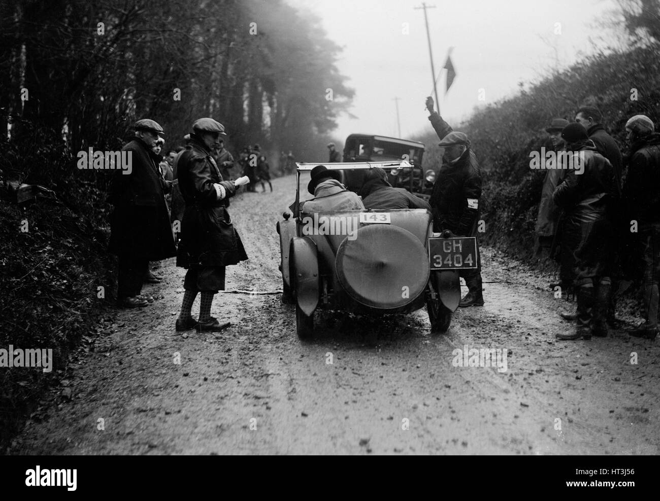Morris Minor of KC McGuffie competing in the MCC Exeter Trial ...
