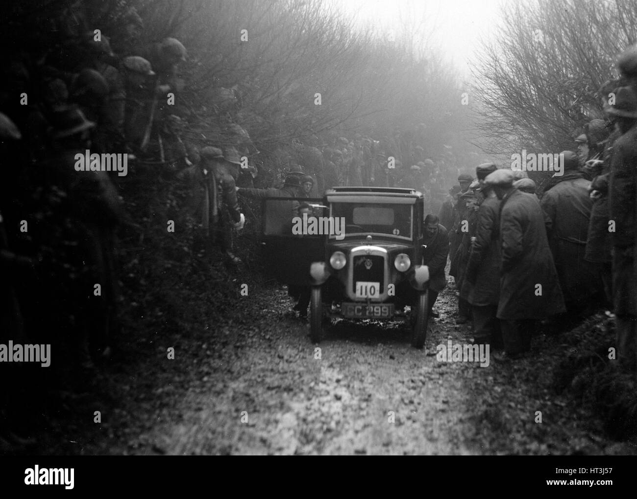 Austin top hat saloon of EC Smyth competing in the MCC Exeter Trial ...