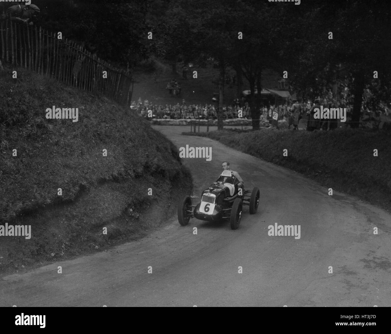 MG R type of Ian Connell competing in the Shelsley Walsh Hillclimb ...