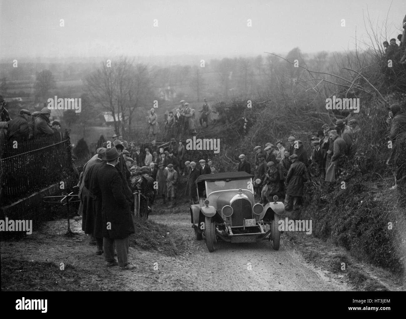 Bentley of FE Elgood competing in the MCC Exeter Trial, Ibberton Hill ...