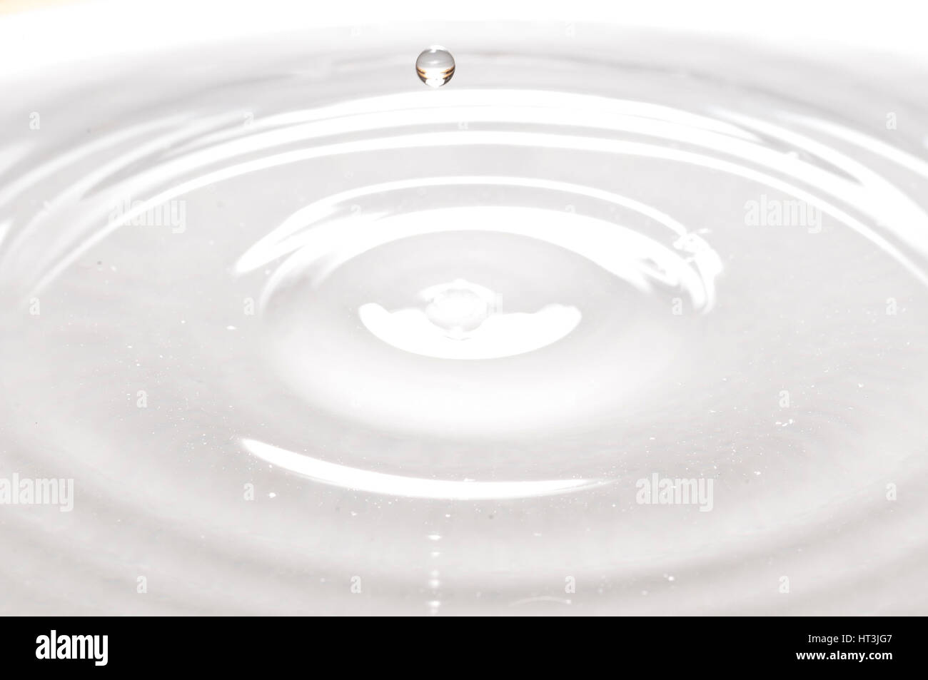 water drop on water waves background Stock Photo - Alamy