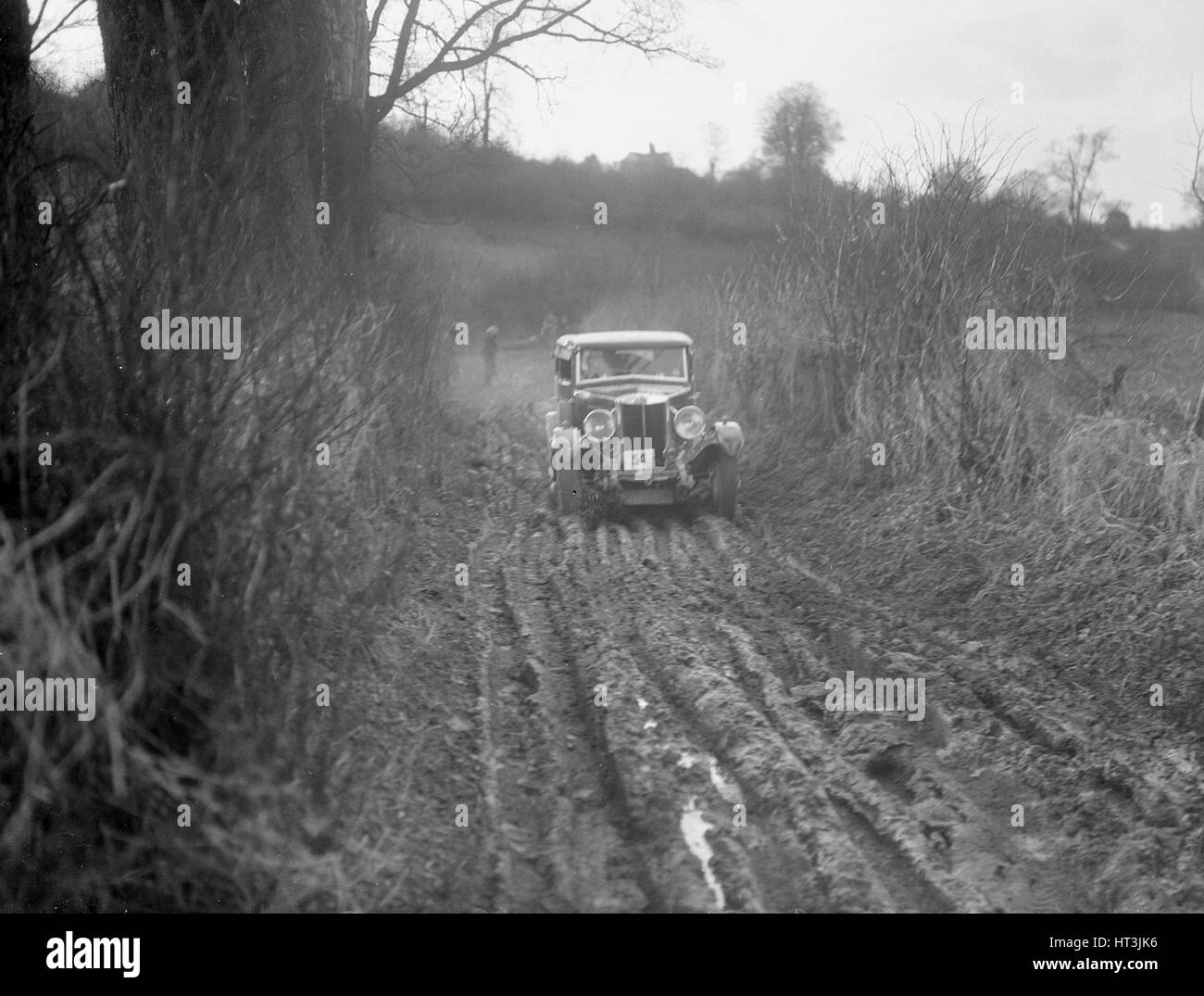 MG 18/80 of N Chichester-Smith competing in the MG Car Club Trial ...
