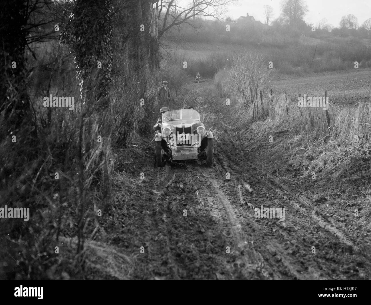 MG M Type of RR Balding competing in the MG Car Club Trial, Kimble Lane ...
