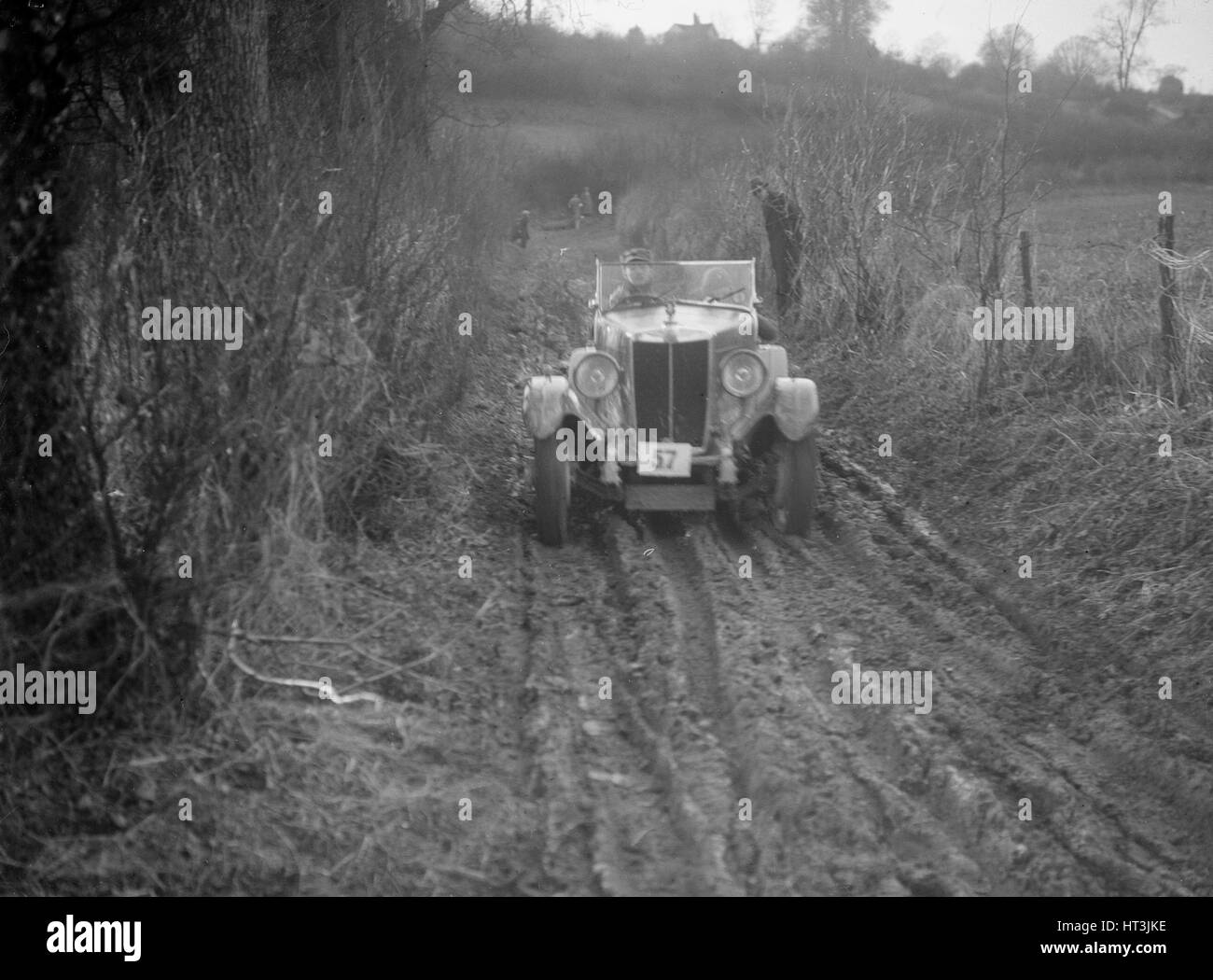 MG 18/80 of D Munro competing in the MG Car Club Trial, Kimble Lane ...