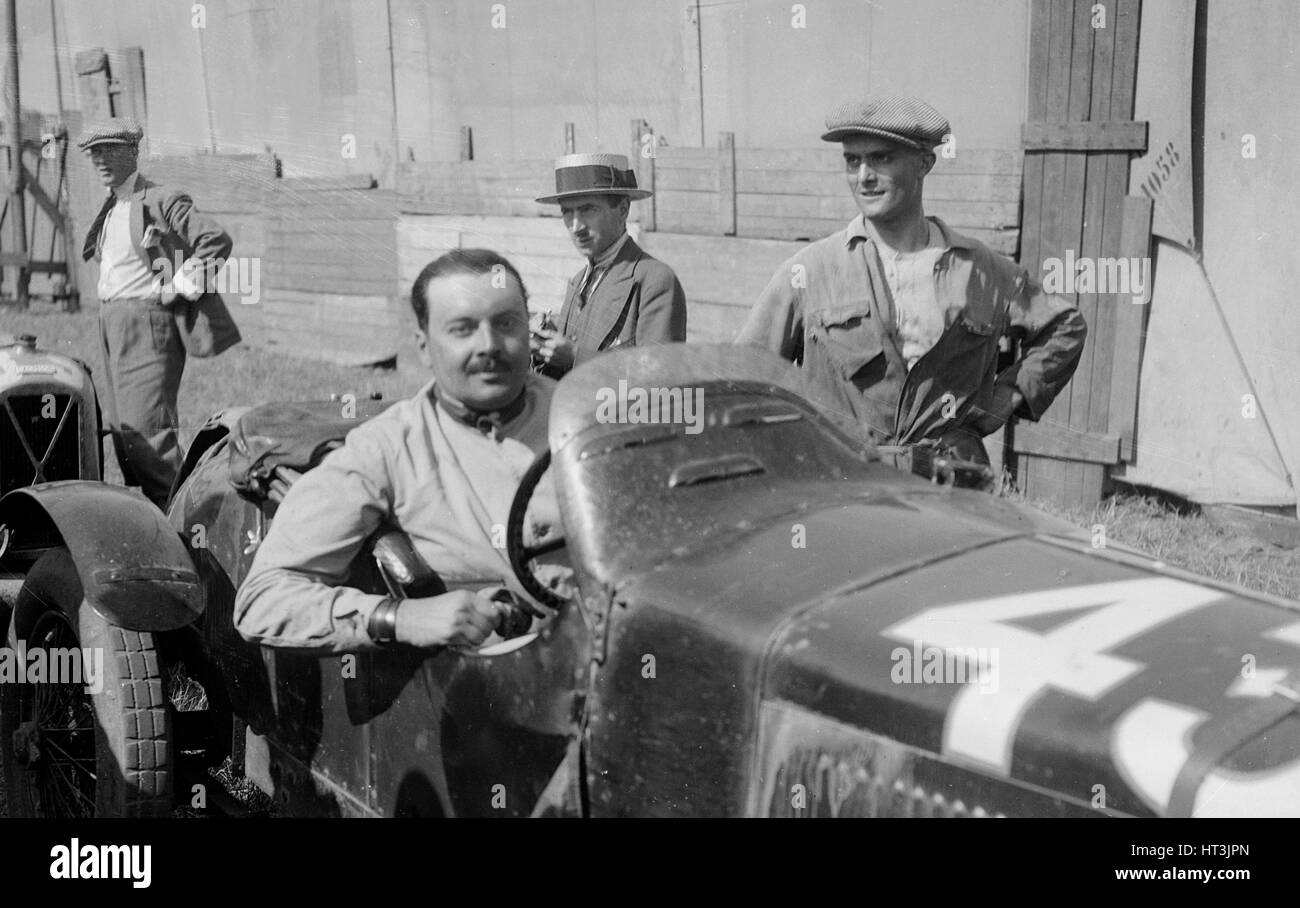 Boris Ivanowski in his Alfa Romeo at the Boulogne Motor Week, France ...