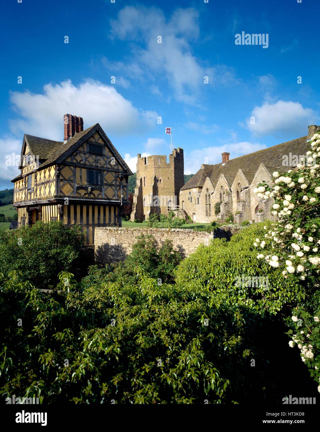 Stokesay Castle, c1990-2010. Artist: Unknown Stock Photo - Alamy
