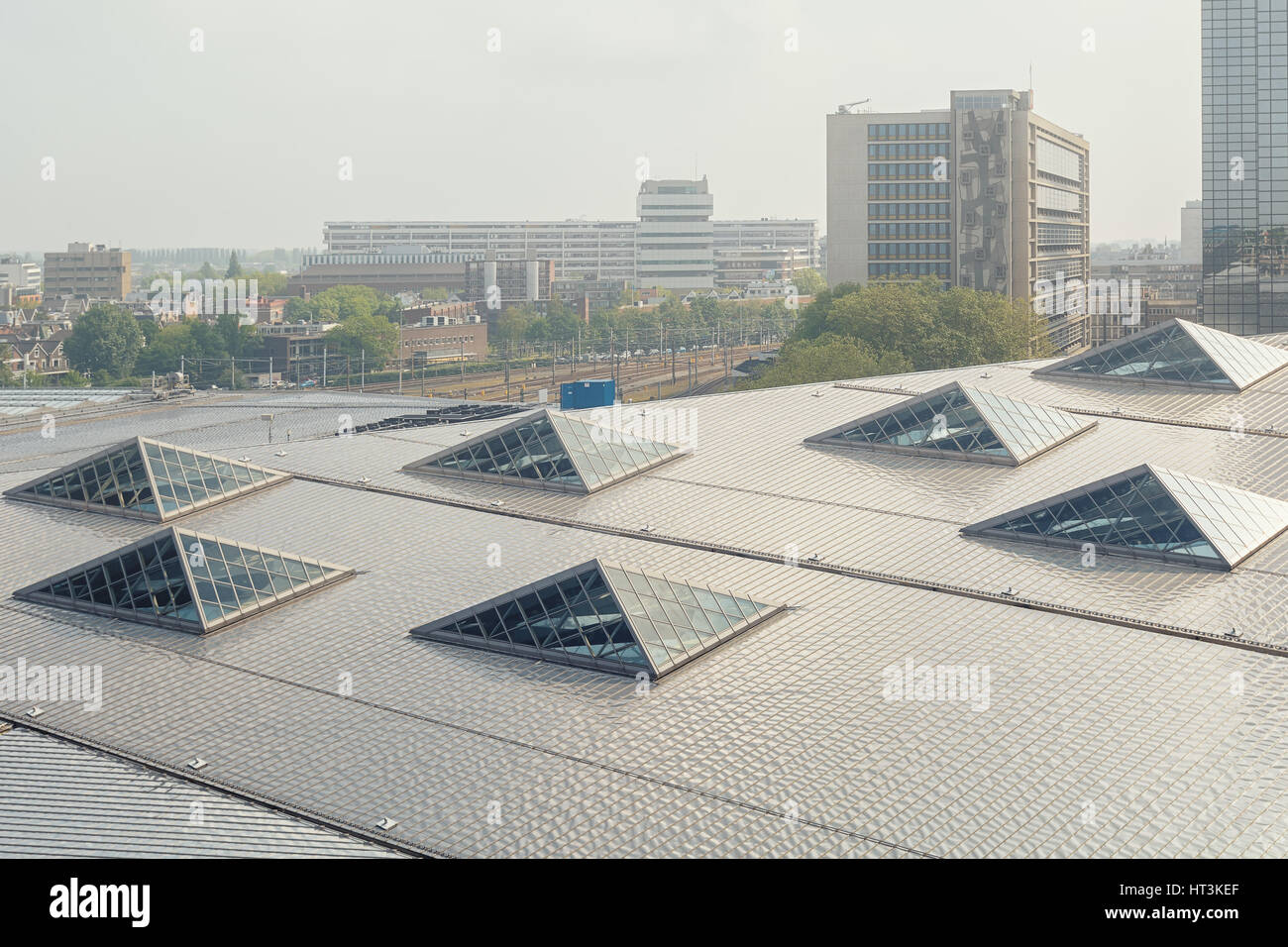The view from the height of the roof of the Central Station in ...