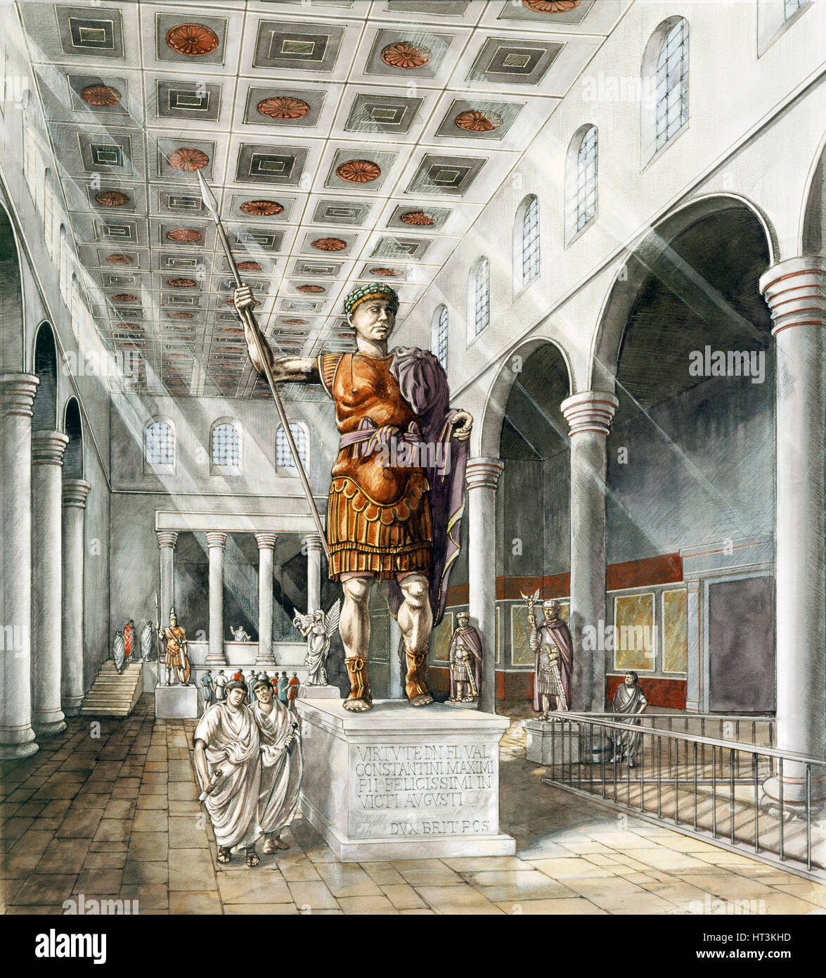 York Roman Basilica, c3rd century, (c1990-2010). Artist: Peter Dunn ...