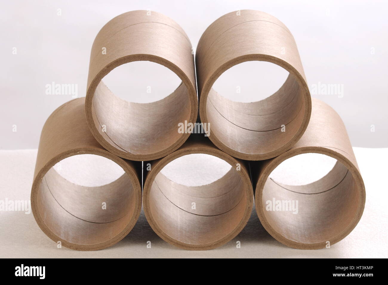 Paper Tubes, Cardboard tube on a white background Stock Photo - Alamy