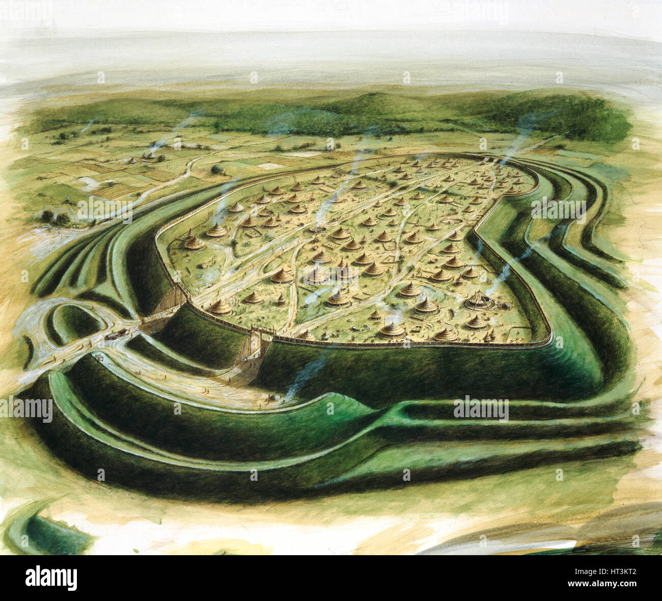 Maiden castle dorset reconstruction hi-res stock photography and images ...