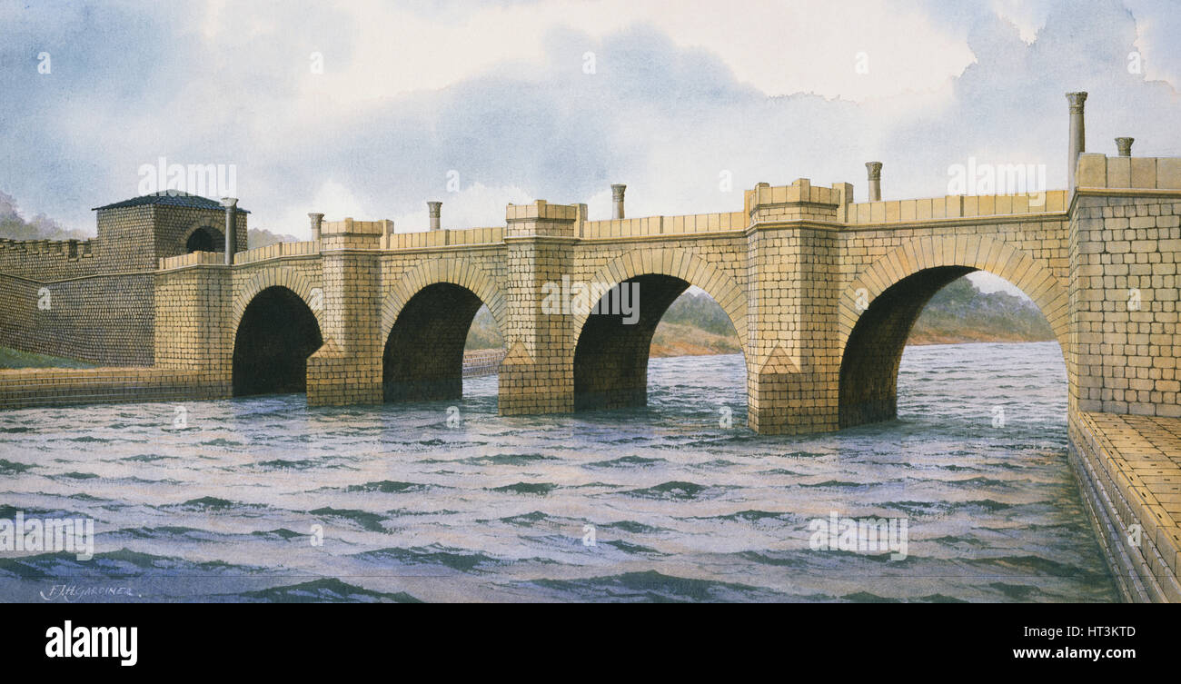 Hadrians wall reconstruction hi-res stock photography and images - Alamy