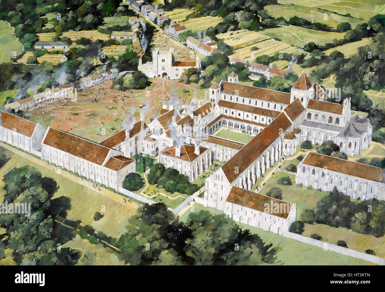 Battle abbey aerial hi-res stock photography and images - Alamy